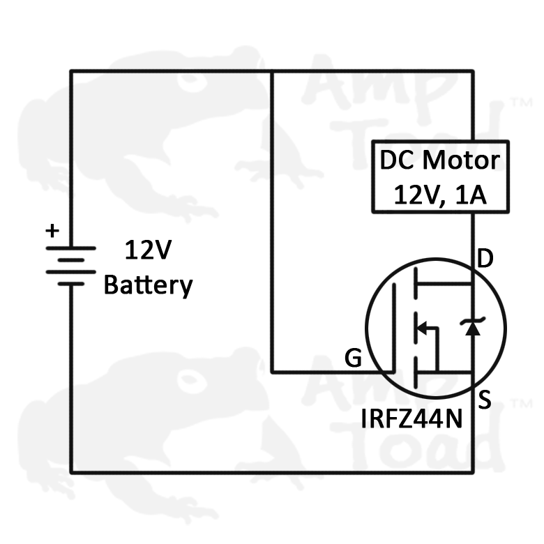 MOSFET - IRFZ44N 55V - Transistor for Arduino Pi TTL - International ...